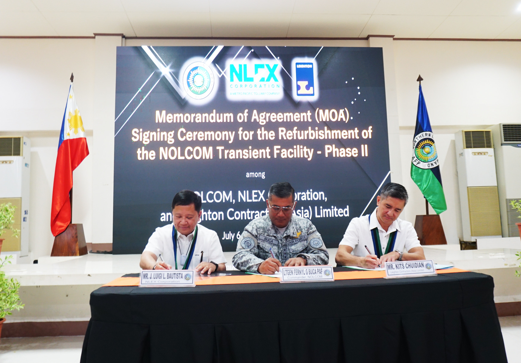 NLEX fixes soldiers barracks at NOLCOM
