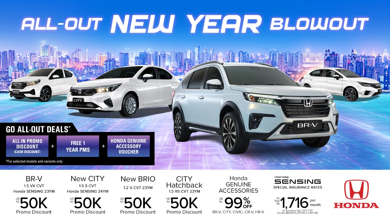Jump start 2024 with All-Out New Year Blowout deals from HondaPH