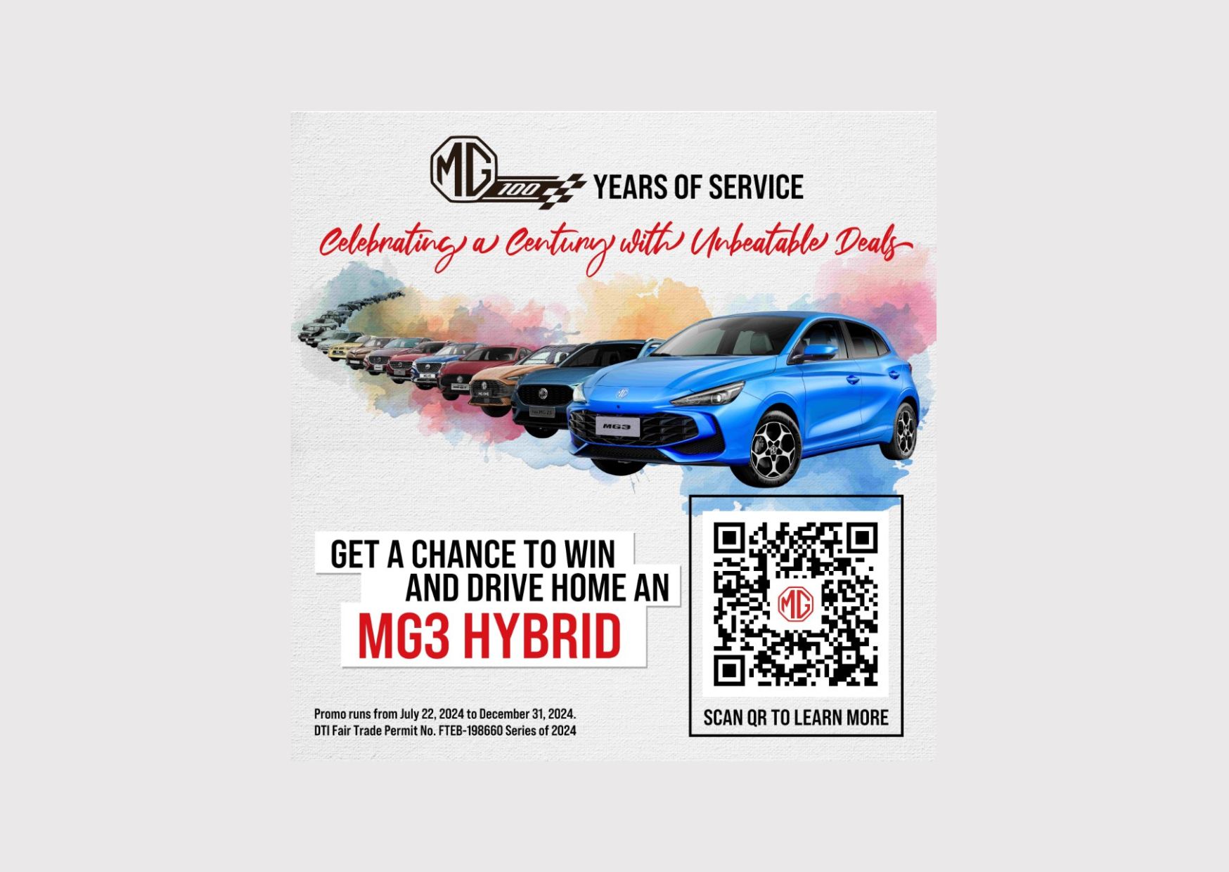 MG Celebrates 100 Years: A Century of Excellence with Unbeatable Deals