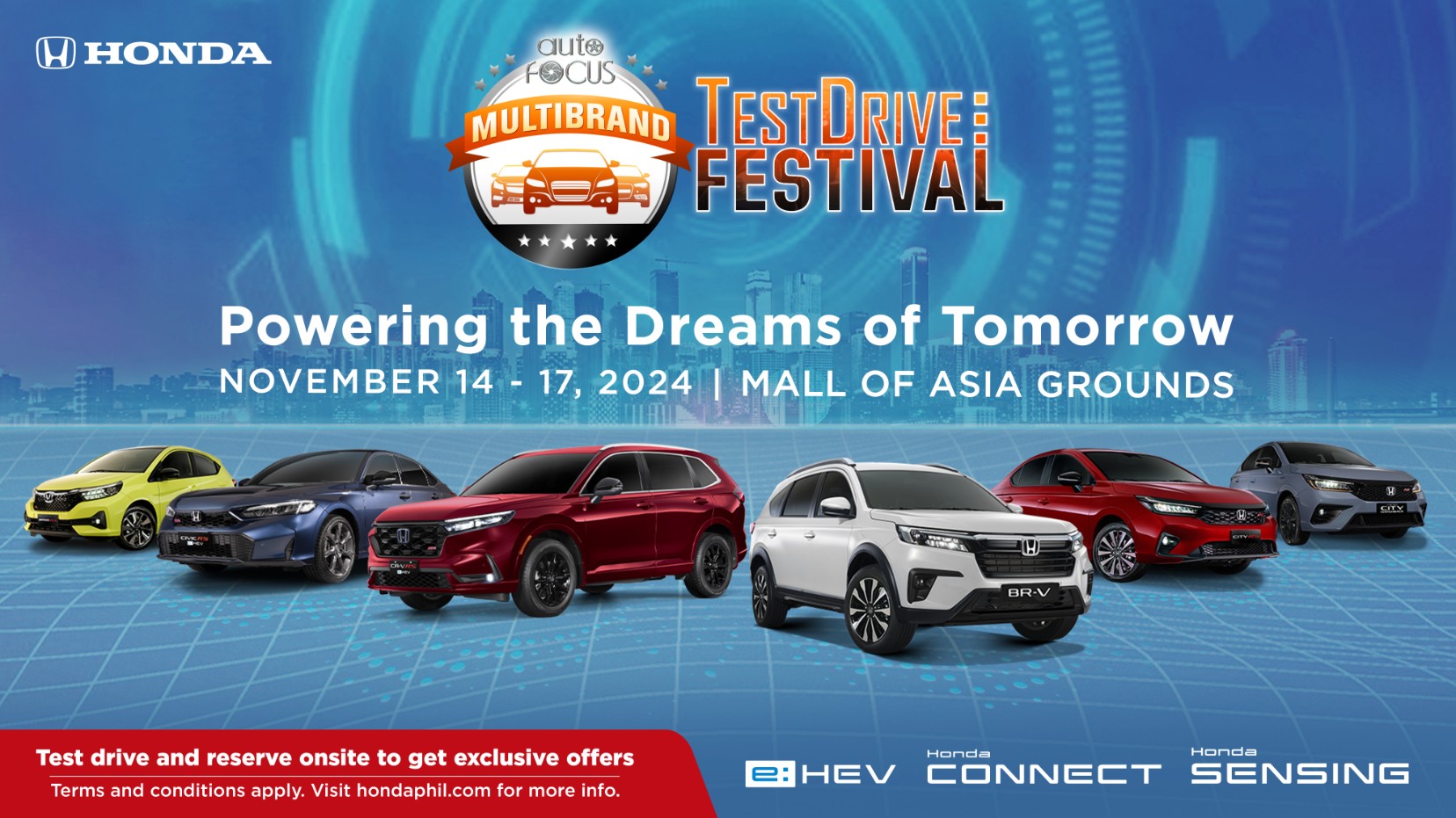 HondaPH invites you to their 2024 Auto Focus Pre-Christmas Test Drive ...